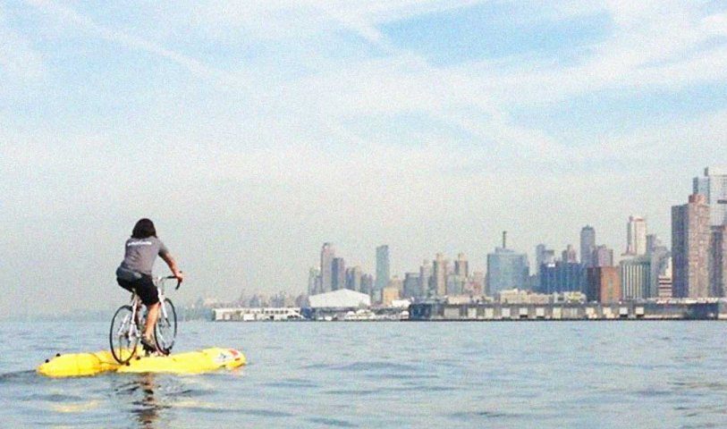 Met de Shuttlebike Kit maak je van je fiets een waterfiets